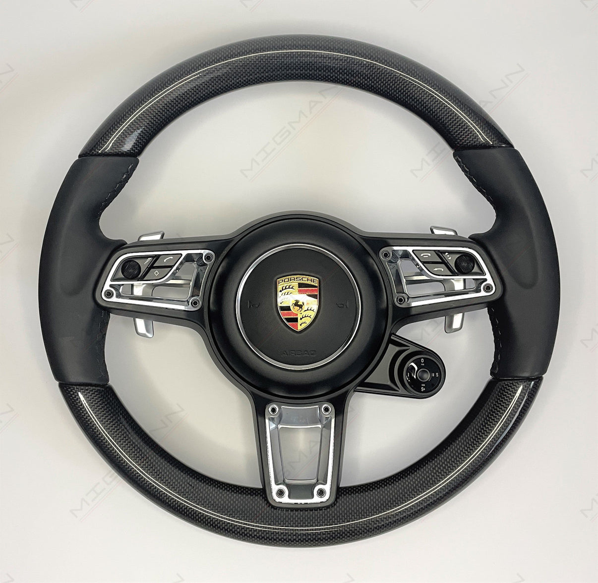 Porsche GT Style Carbon Fiber Steering Wheel | MIGMANN